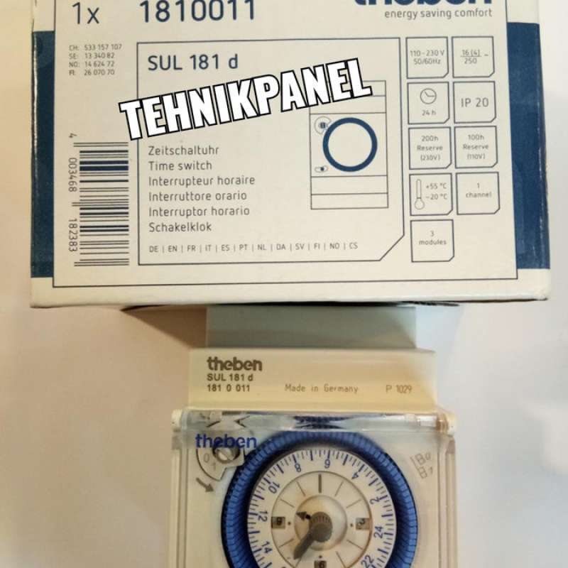 Jual Timer analog-timer switch-timer theben SUL181D timer 24jam-24h ...