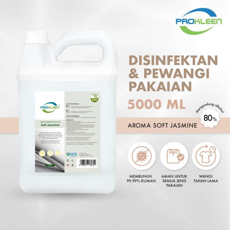 Promo Fabric Spray Antibacterial Parfum Laundry 5L Berat Sesuai - Soft ...