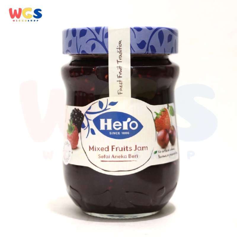 Jual Selai Hero Mixed Fruit Jam No Artificial Colours Spread 340g di ...