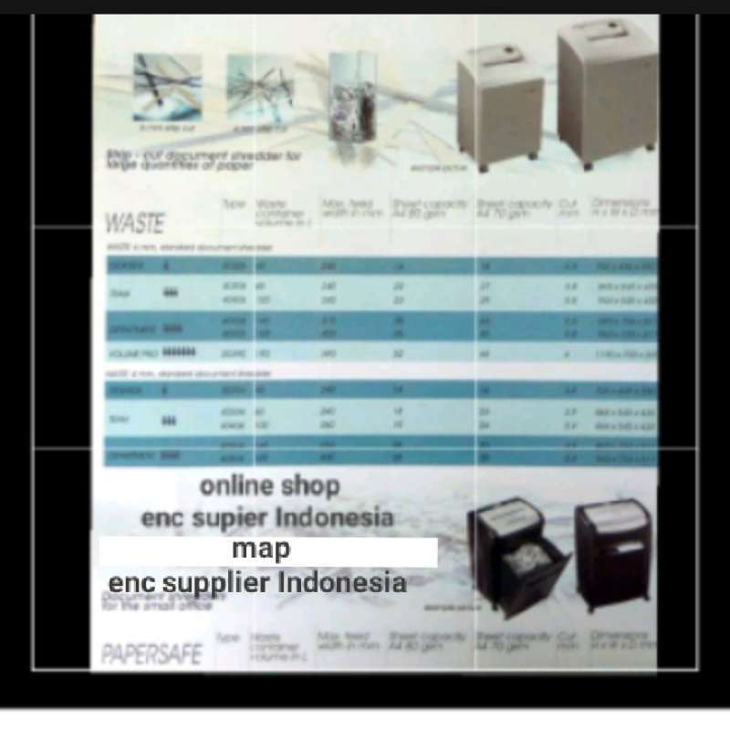 Jual Enc - Paper Strader/alat Penghancur Kertas Type 22114 Max 230mm ...