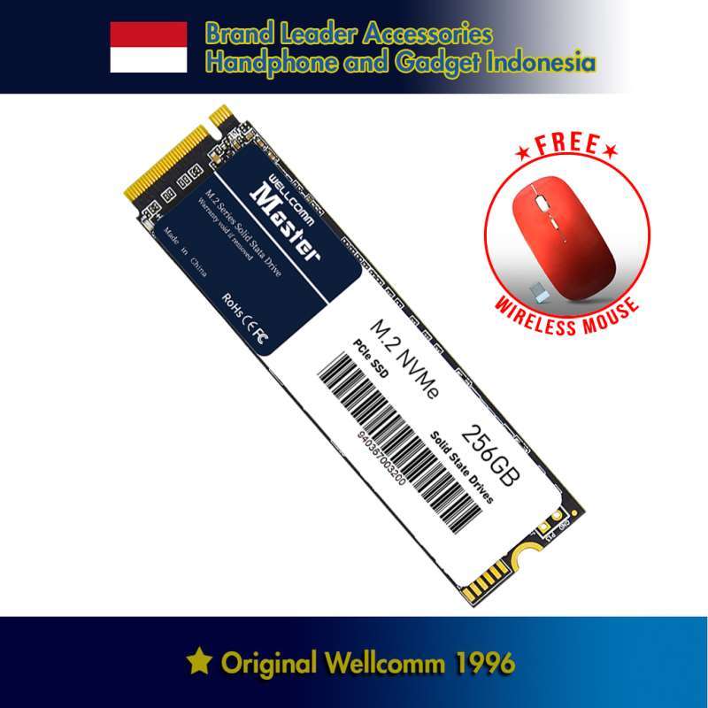 Jual Wellcomm SSD Master M.2 PCie NVMe 128 GB 256 GB - 256GB+MOUSE di ...