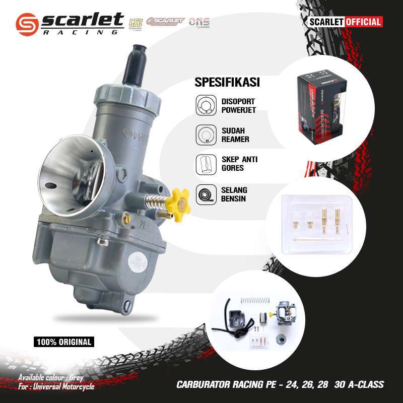 Jual Scarlet Racing - Carburetor Karbu Karburator PE 24 26 28 30 A Class di Seller SCARLET ...