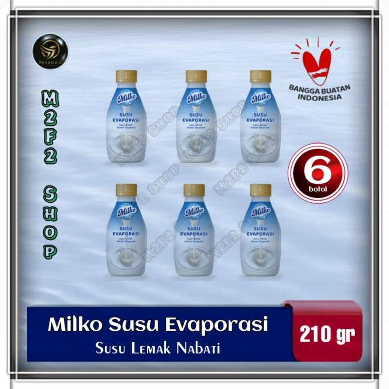 Jual Susu Evaporasi Milko Botol Plastik Pet - 210 gr (Kemasan 6 Pcs) di ...