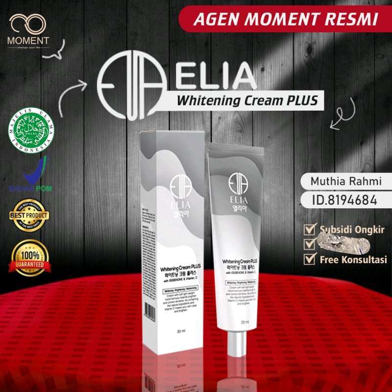 Promo MOMENT ELIA SKINCARE KOREA 100% ORIGINAL - WHITENING CREAM Diskon ...