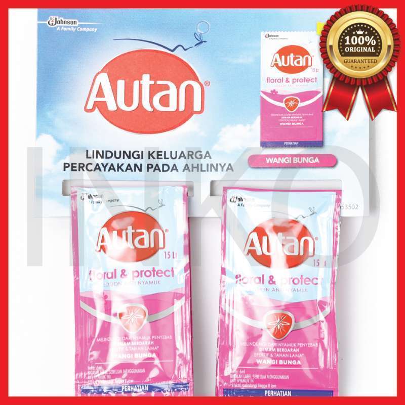 Jual AUTAN FLORAL&PROTECT LOTION ANTI NYAMUK SACHET 6ML (12 SACHET) di ...