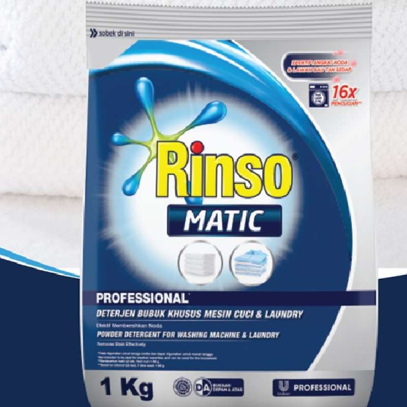 Jual Rinso Matic / Rinsomatic Pro / Professional Powder Bubuk 1 kg ...