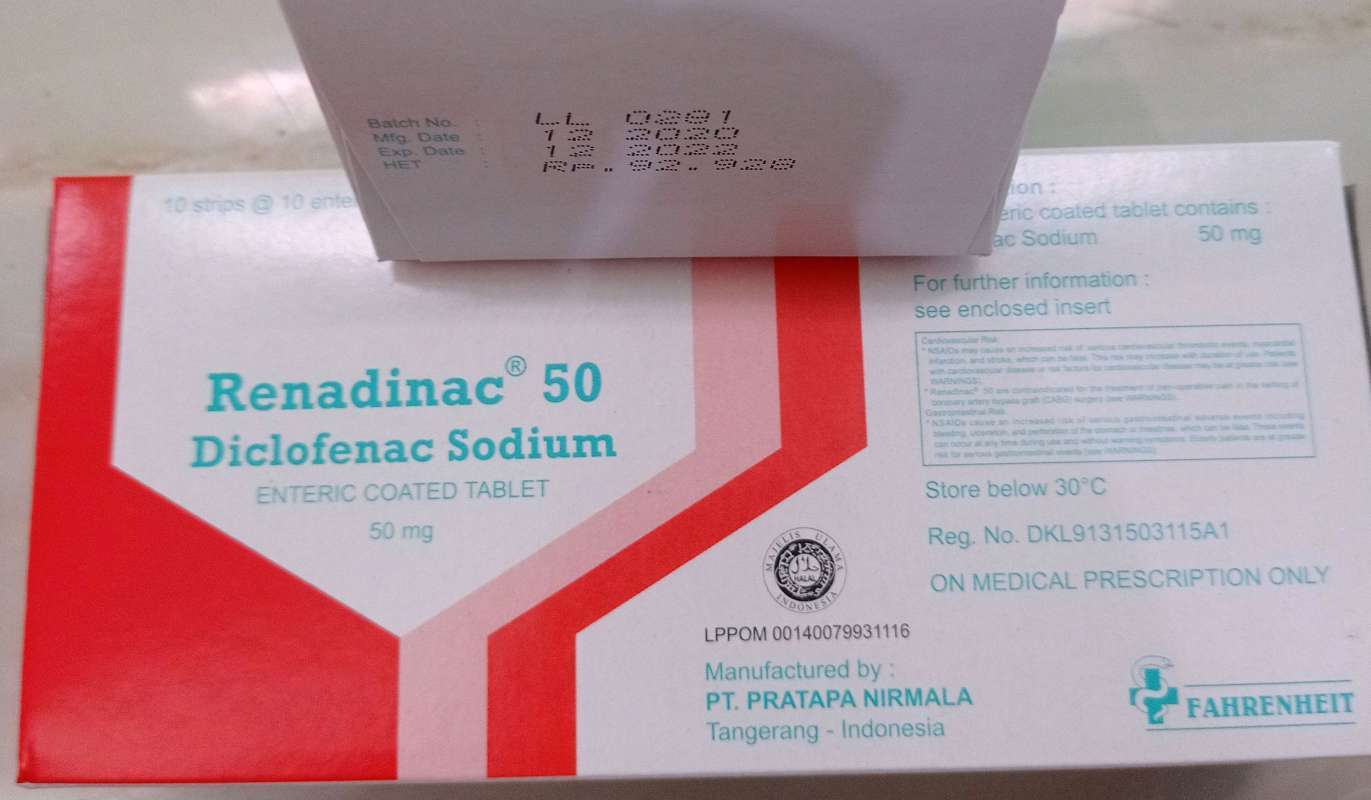 Jual Renadinac 50mg box 100 tablet di Seller Lstore1993 - Kota Jakarta ...