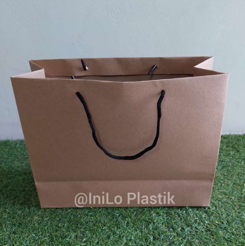Jual Paper Bag | Shopping Bag 13x26x25 Craft + Tali Kur [10 Pcs] di ...
