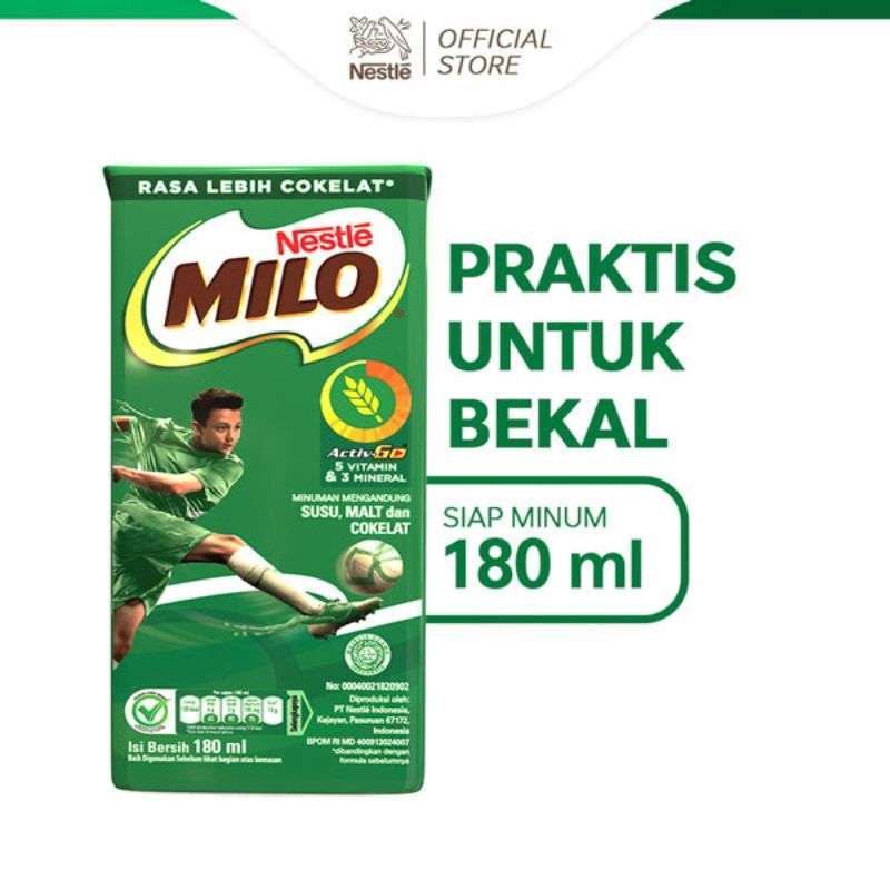Jual SMG/JOG/SOLO - MILO Activ-Go UHT Susu Coklat Box 180 mL di Seller ...