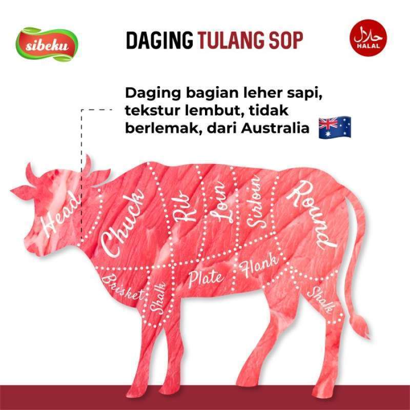 Promo Daging Sapi Tulang Sop Halal & Higienis 500 Gram Frozen Food ...