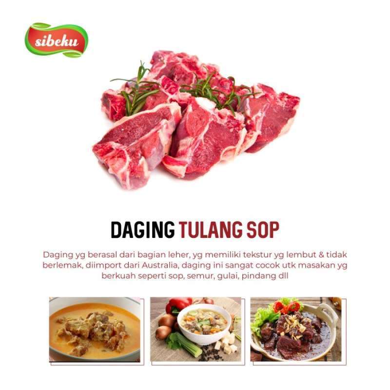 Promo Daging Sapi Tulang Sop Halal & Higienis 500 Gram Frozen Food ...
