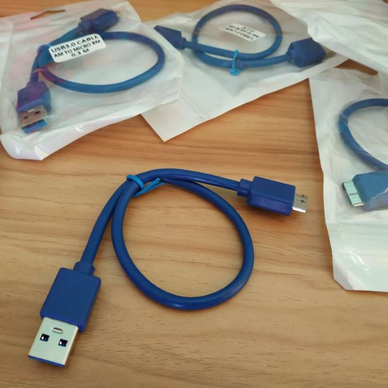 Jual KABEL HARDISK EXTERNAL USB 3.0 HDD CABLE USB 3 ORIGINAL di Seller ...