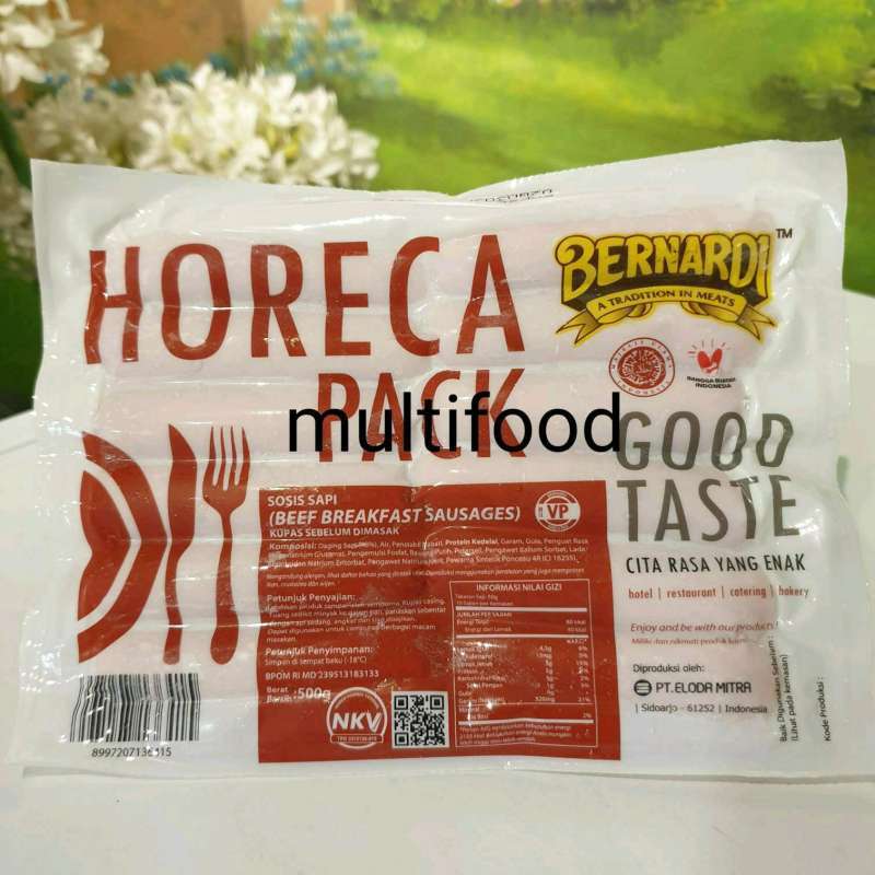 Jual Sosis sapi bernardi / sosis sapi premium benardi / beef breakfast ...