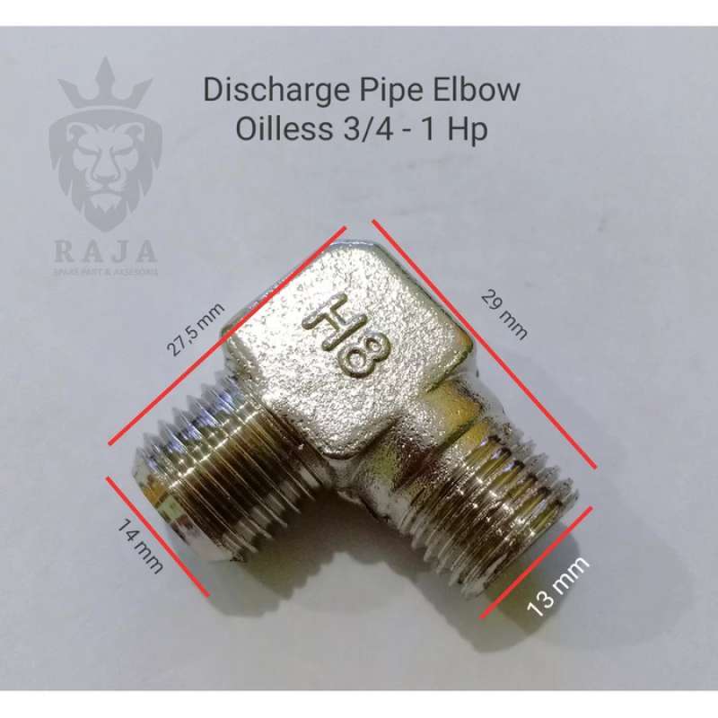 Jual Discharge Pipe Elbow 1 Hp kompresor Portable Oilless di Seller ...
