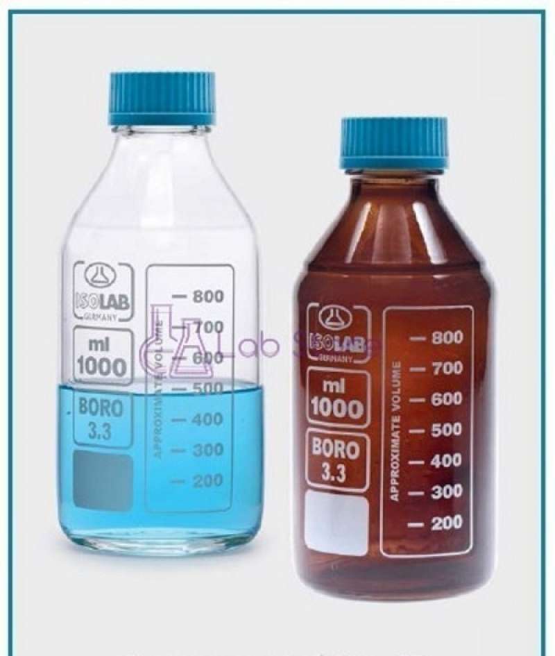 Jual Laboratory Bottle Borosilicate 2000 Ml Amber Lab Botol | Isolab Di ...
