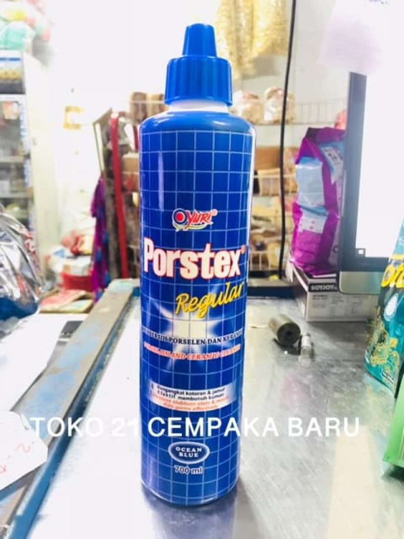 Jual Yuri Porstex Regular Warna BIRU Botol 700 ml |Yuri Porstex 700ml ...