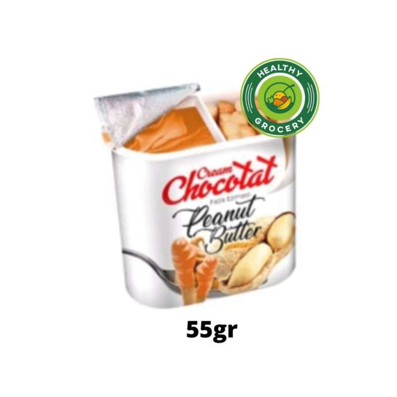Jual Dogtat Cream Chocotat Peanut Butter 55gr / Biskuit Colek Dengan ...