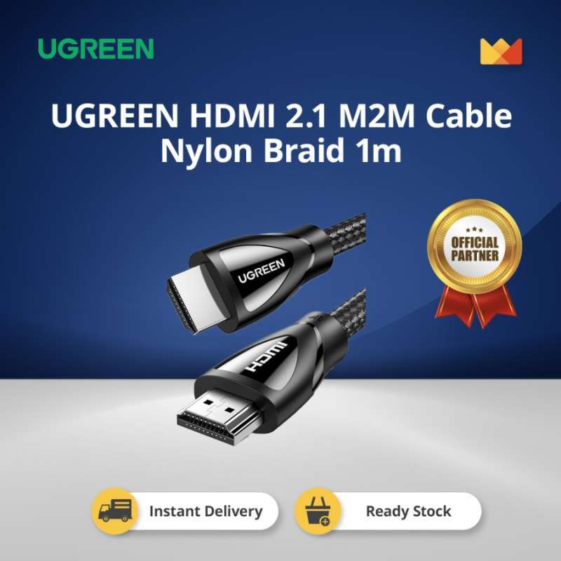 Jual UGREEN HDMI 2.1 M2M Cable Nylon Braid 1m di Seller Raja IT ...