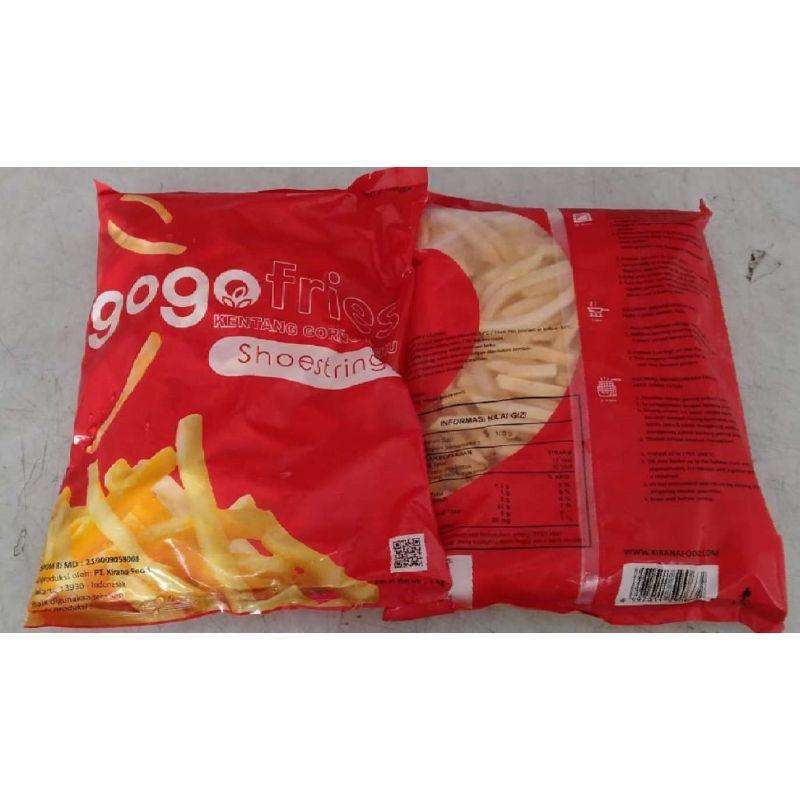 Promo GOGO fries shoestring / Kentang Beku / French Fries 1 kg Diskon 3 ...