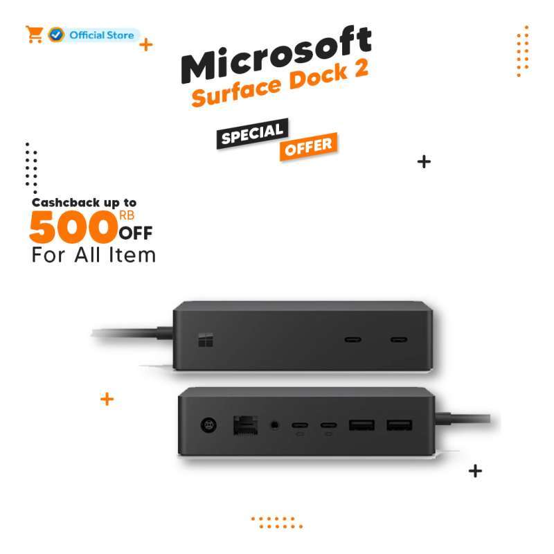 Jual Microsoft Surface Dock 2 - Black di Seller Ponsel Gadget Store ...