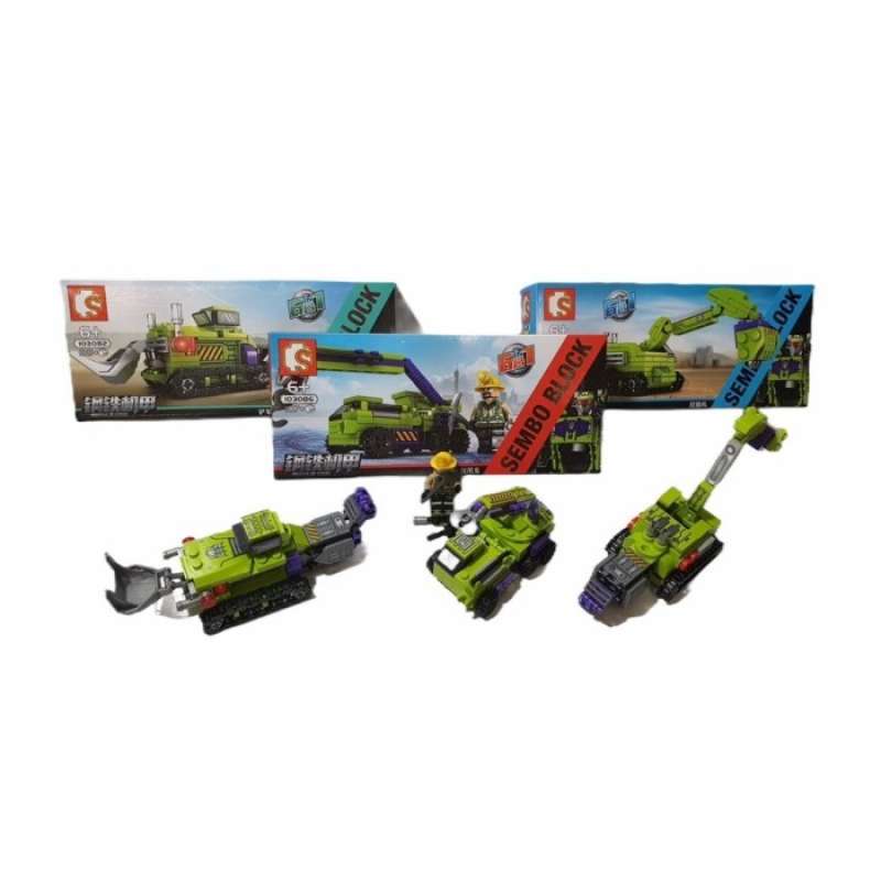 Jual Mainan Lego Sembo Block Transformer Hijau Robot Satuan Di Seller ...