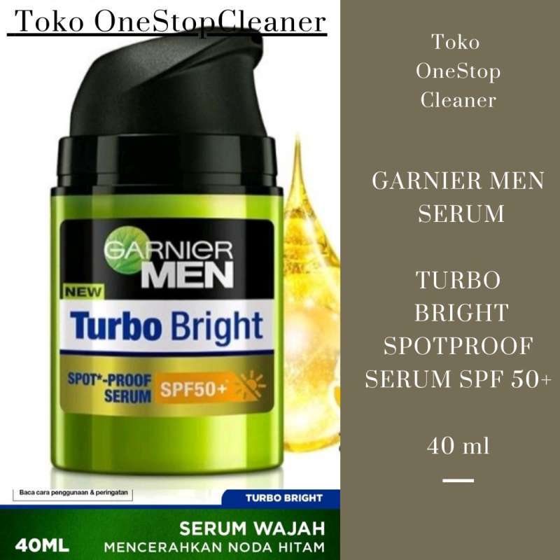 Jual Garnier Men Turbo Bright Spotproof Spotless Serum Spf 50+ 40 Ml Di ...