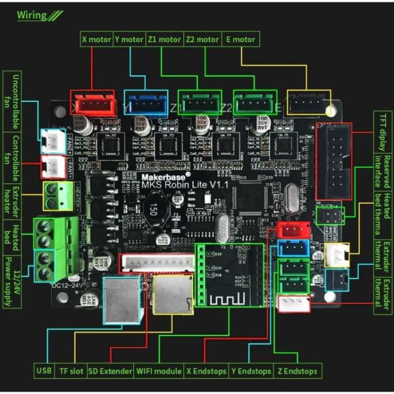 Jual Jual Makerbase Mks Robin Lite V1.1 + Lcd 12864 3d Printer ...