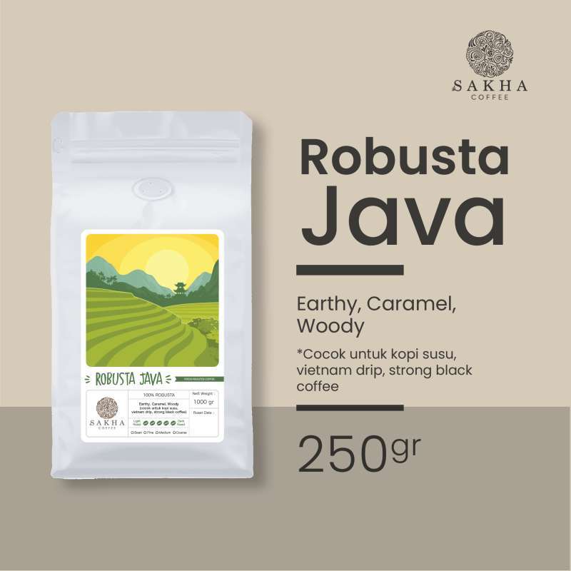 Jual SAKHA COFFEE | Biji Kopi Bubuk Fine Robusta Java Island Jawa ...