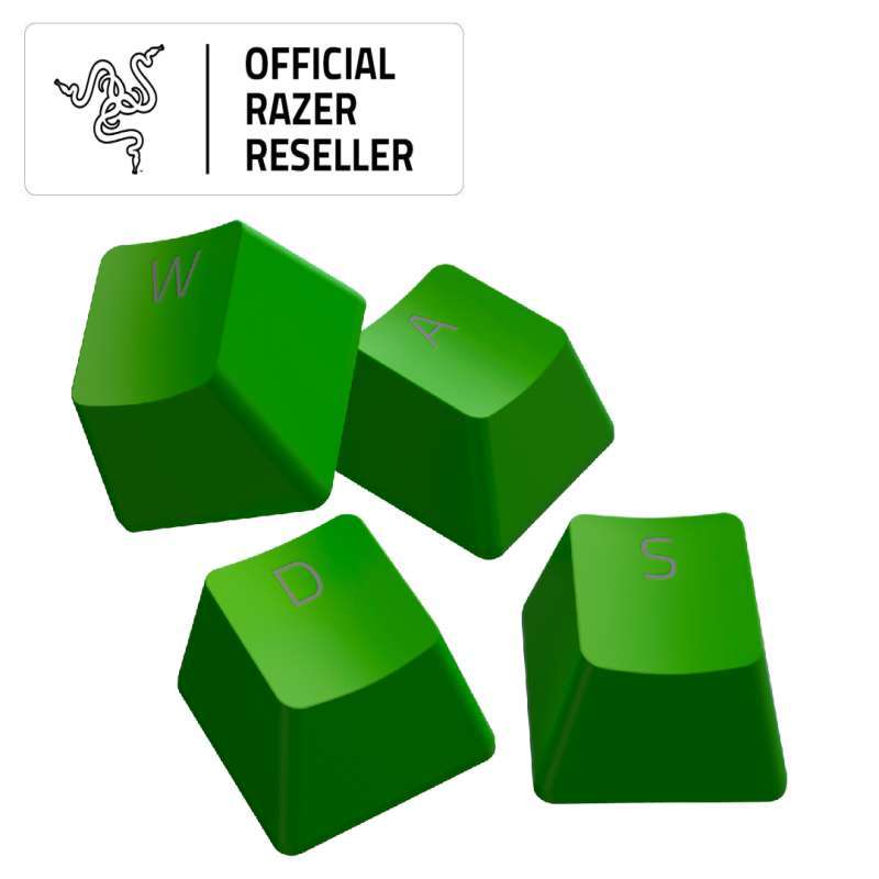 Jual Razer Pbt Keycap + Coiled Cable Upgrade Set - Razer Green Di ...