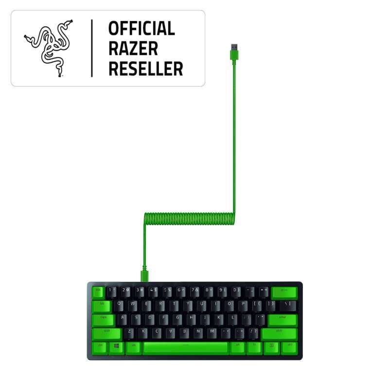 Jual Razer Pbt Keycap + Coiled Cable Upgrade Set - Razer Green Di ...