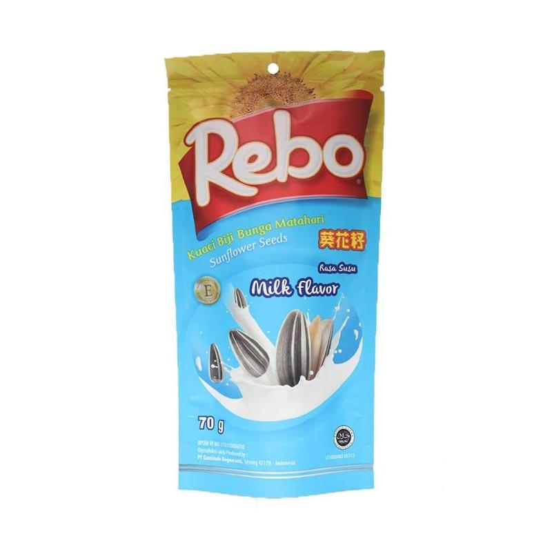 Jual Rebo Milk Kuaci Biji Bunga Matahari [70 g] di Seller Syu Shop ...