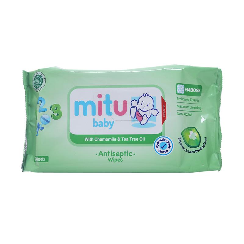 Jual Mitu Baby Antiseptic Tisu Basah [50's] di Seller Lottemart Solo ...