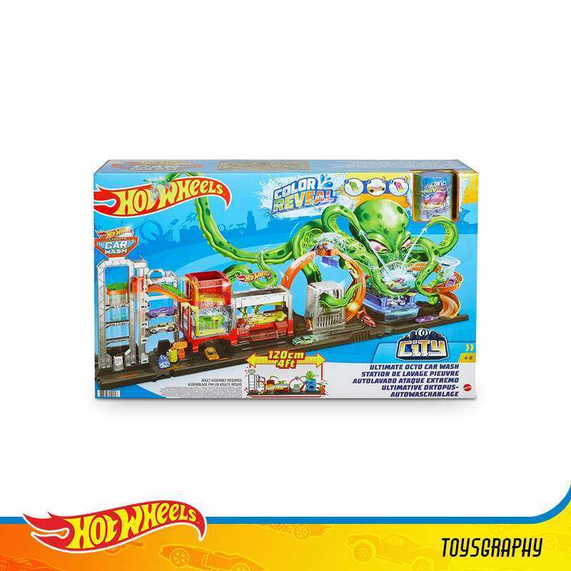 Jual Hot Wheels ULTIMATE OCTO Car Wash Hotwheels City Color Reveal ...