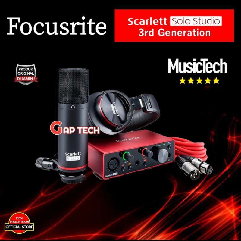 Jual Focusrite Scarlett Solo Studio Gen 3 / 3rd Generation Original di ...