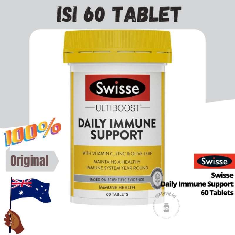 Jual (Exp April 2022) Swisse Daily Immune Support 60 Tablets di Seller ...