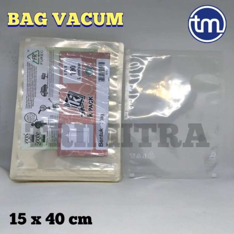 Jual Jual VAKUMPACK 15X40 CM PLASTIK KEMASAN VAKUM VACUUM FROZEN FOOD ...
