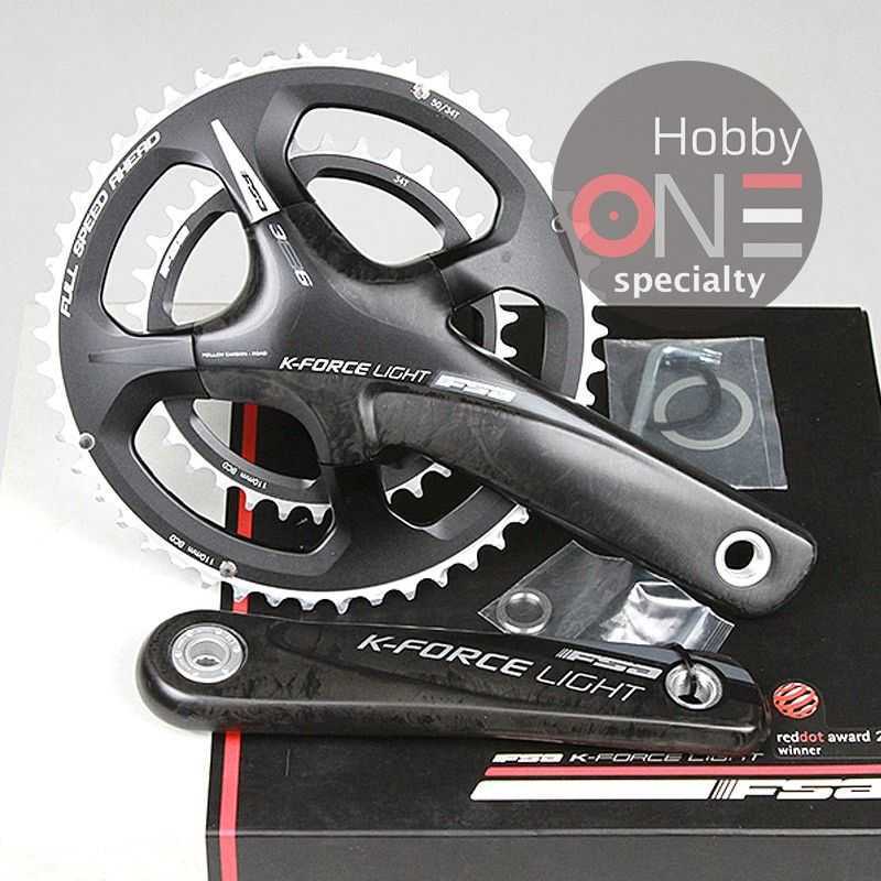 Jual FSA K-Force Light 50-34T 170mm Carbon BB386EVO Axle 30mm Road ...