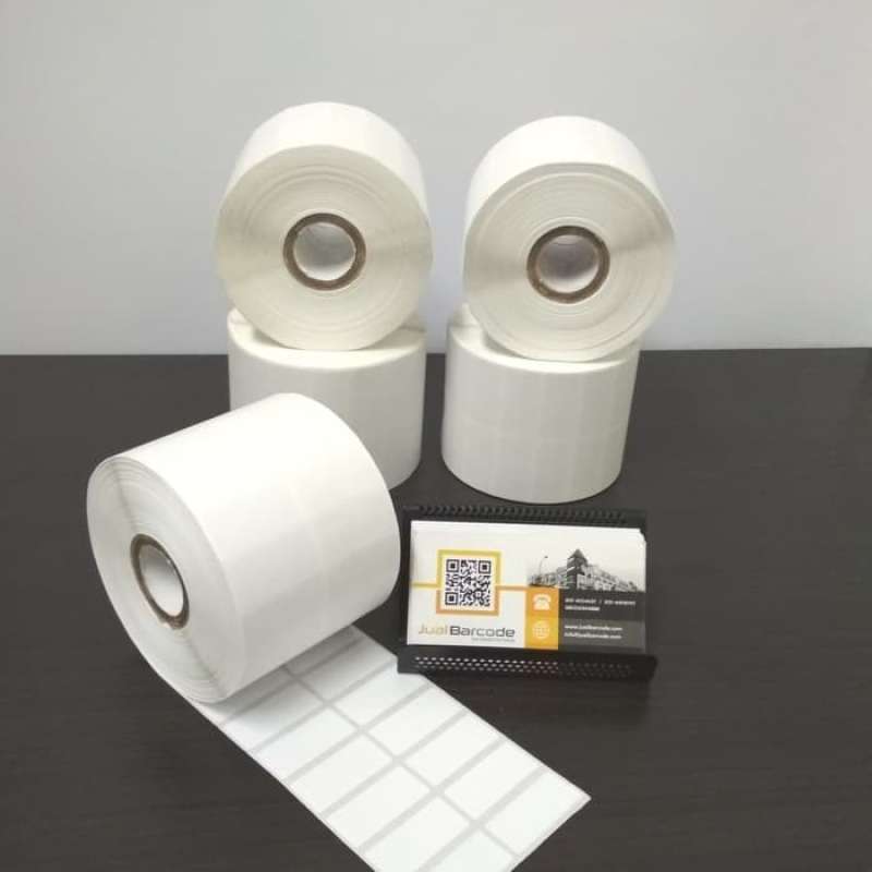 Jual LABEL BARCODE 33 X 15 (2 LINE) KERTAS STICKER LABEL SEMICOATED ...