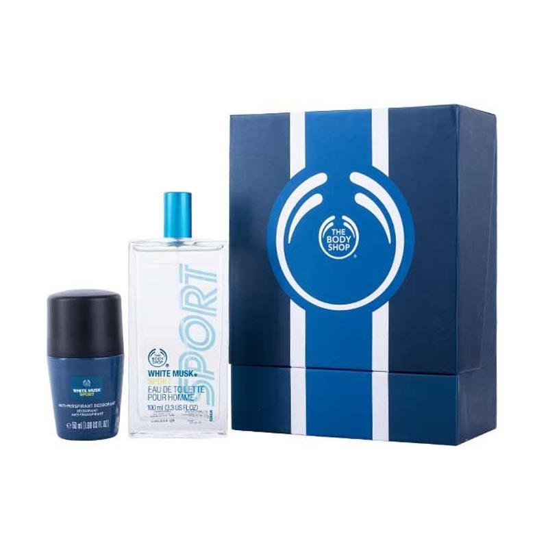 Promo The Body Shop White Musk Sport Collection For Men Gift Set Diskon ...