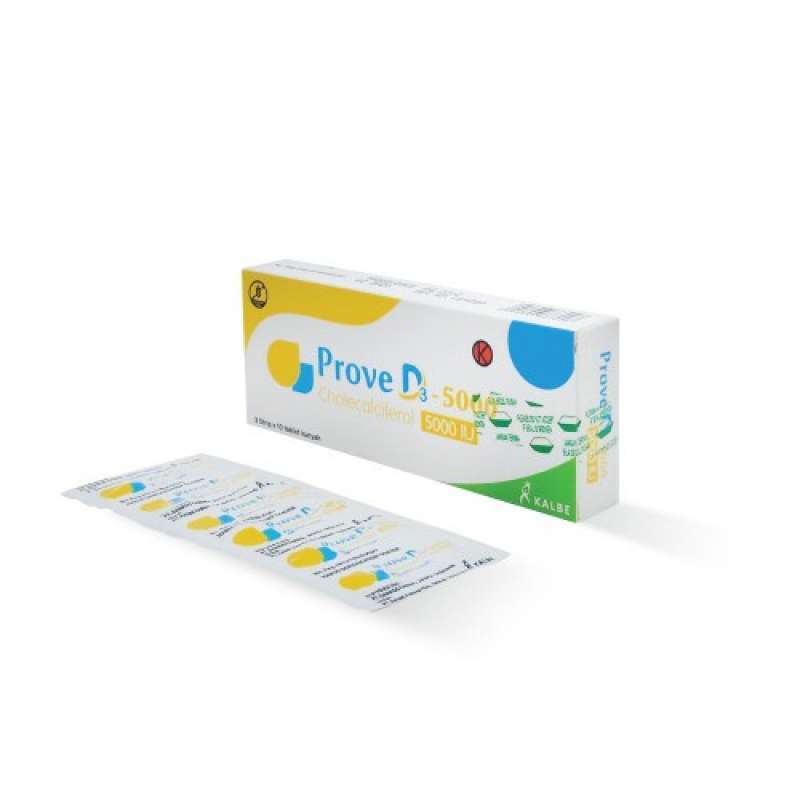Jual PROVE D3 5000 IU Vitamin D 1 Strip isi 10 Tablet Kunyah di Seller ...