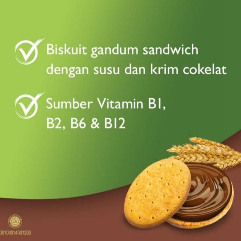 Promo Roma Biskuit Sari Gandum Sandwich Susu dan Cokelat - 108 gr ...