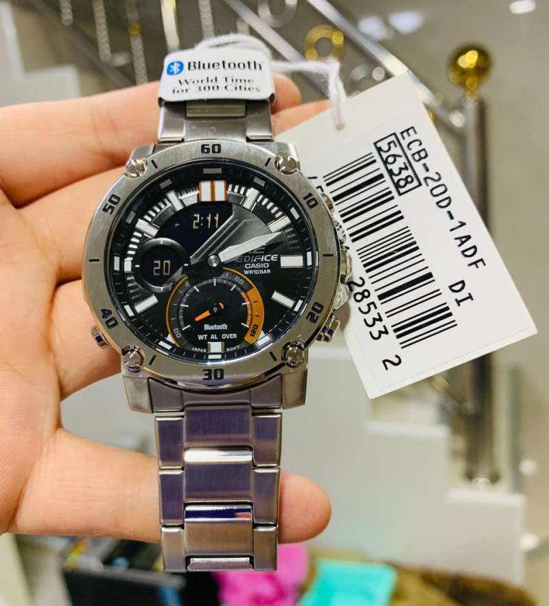 Jual Casio Edifice Ecb - 20d- 20db - 1adf Jam Tangan Pria Double Time Bluetooth Original - Bezel ...