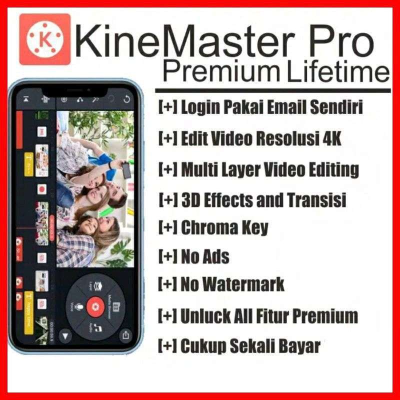 Jual Aplikasi Kinemaster Premium Lifetime 4K di Seller TokoSebelah - Gaung atau Baung Rejo Jaya ...
