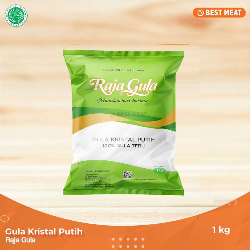 Jual Gula Pasir Kristal Putih Raja Gula Hijau 1 Kg di Seller Best Meat ...