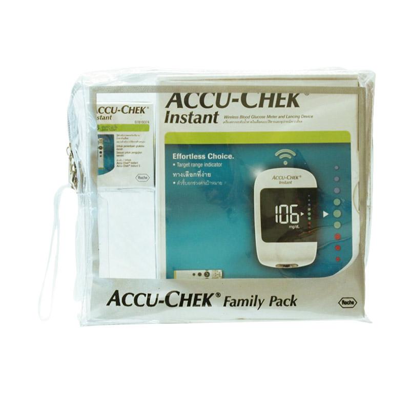 Jual Accu-Chek Instant New Family Pack (Meter + Strip 25 + Lancet 10 ...