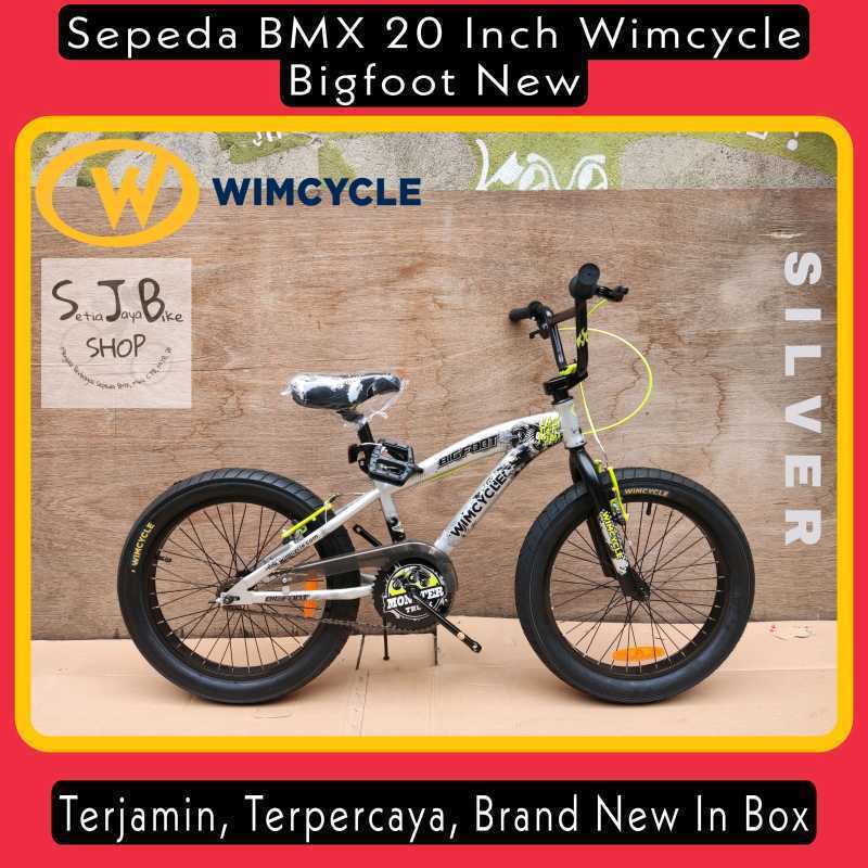 Promo Sepeda BMX 20 Inch WIMCYCLE BIGFOOT New Steel Hi-Ten Ban Jumbo 3. ...