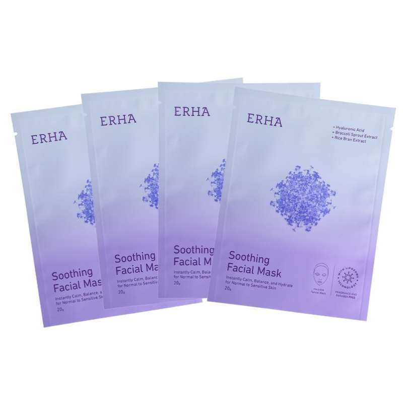 Promo Erha Soothing Facial Mask 4 Pcs - Sheet Mask Erha - Masker Wajah ...