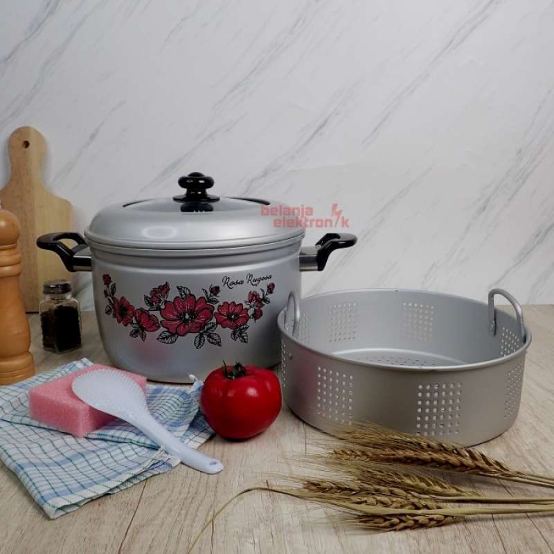 Jual PANCI KUKUS MASPION PANCA GUNA DIAMETER 26CM TUTUP KACA 100 % ...