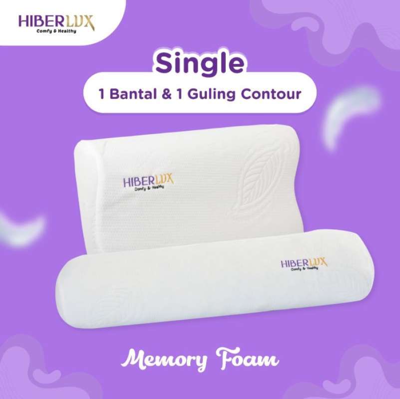 Promo Bantal Guling Tidur Set Kesehatan Memory Foam Premium Hiberlux ...