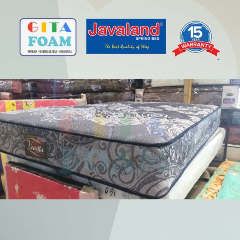 Jual Springbed Javaland Venetta Original Garansi 15 Tahun - Biru 180 X ...